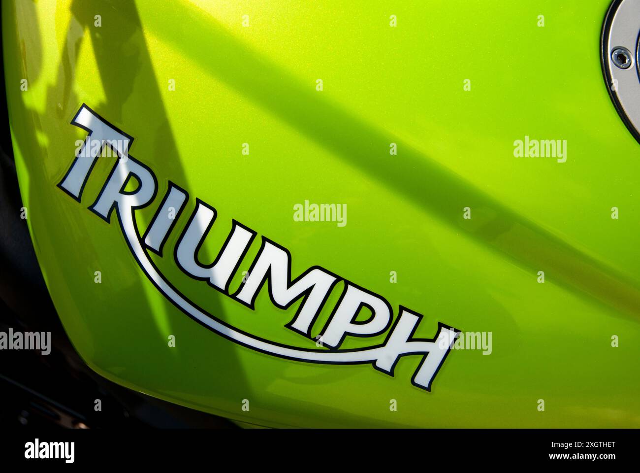 Triumph motorbike logo hi-res stock photography and images - Alamy