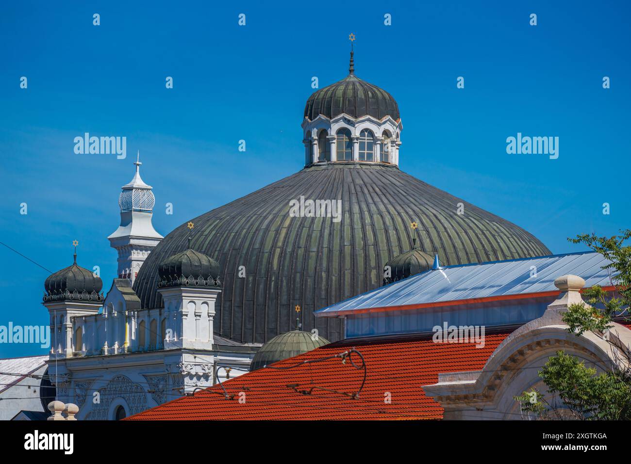View of the Central Synagogue of Sofia, Bulgaria, opened in 1909, it is the largest Jewish ...