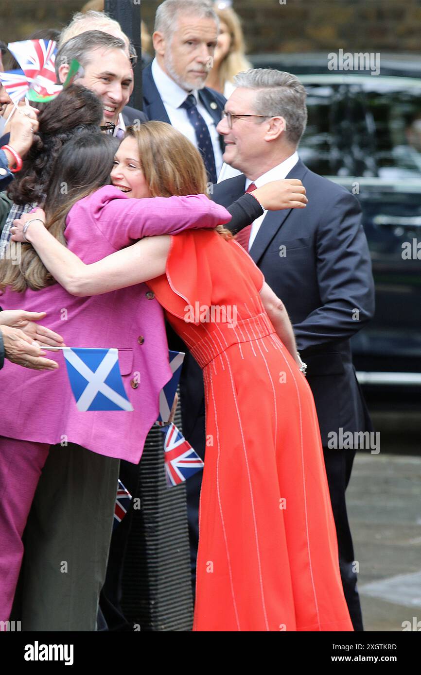 Keir Starmer of the Labour party and his wife Victoria Starmer in ...