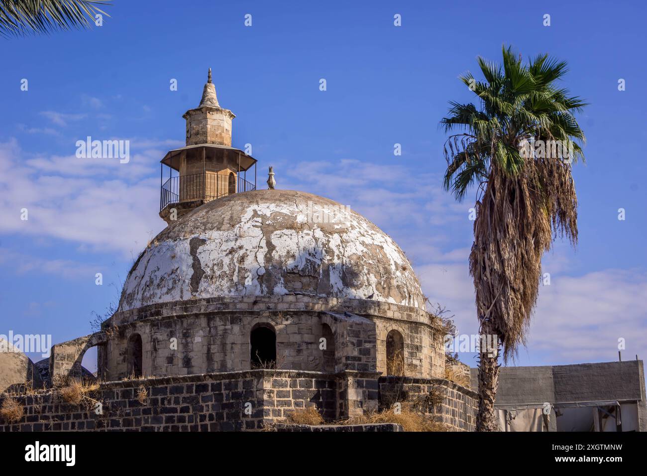 The old dome in the Old city of Tiberias, a historic town in Israel ...