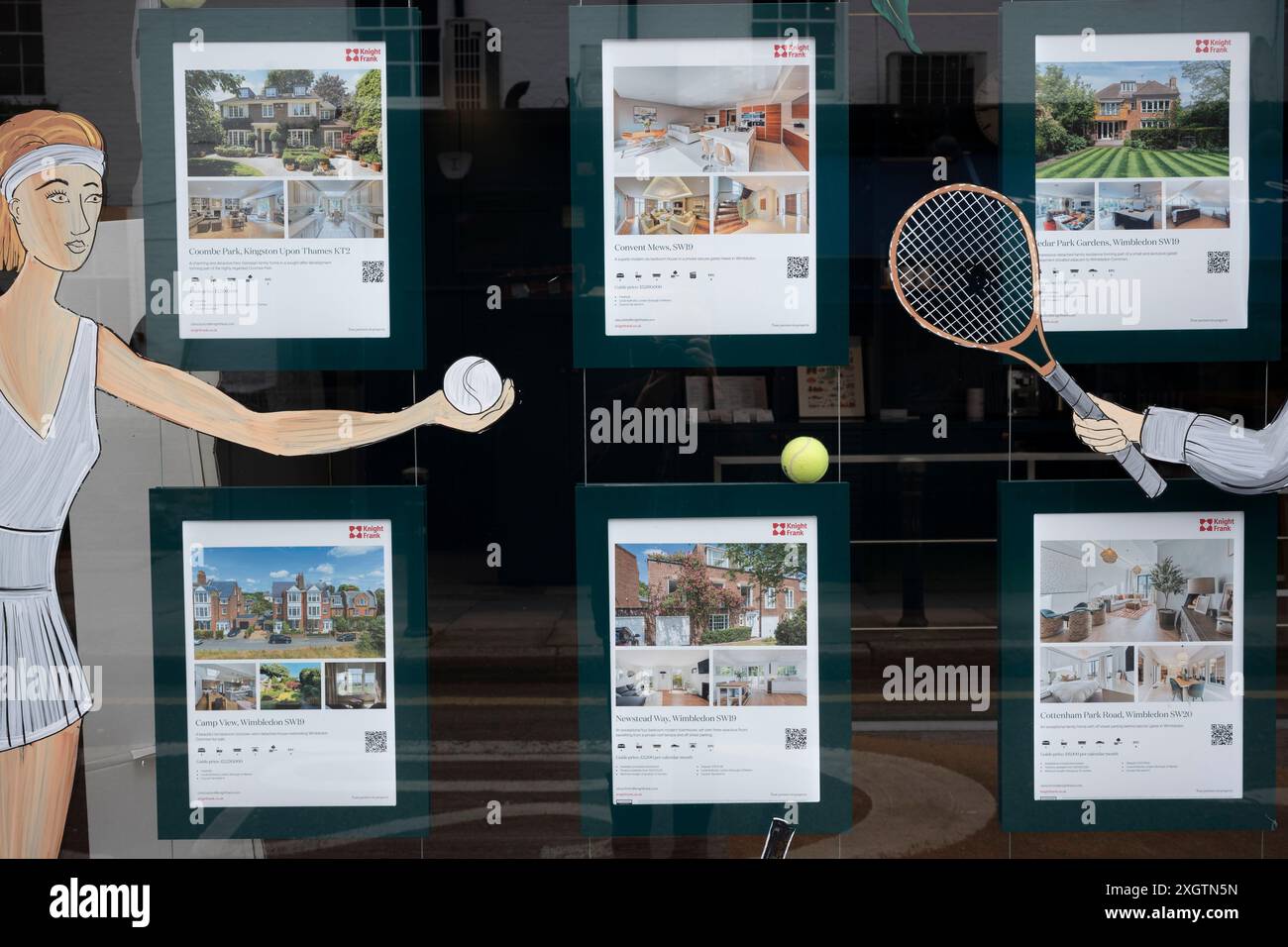 The local Wimbledon Village business community dress their window in a ...