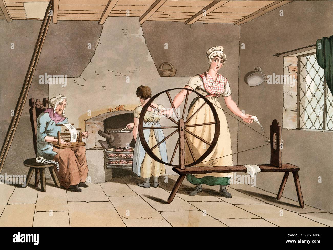 Spinnrad zeichnung hi-res stock photography and images - Alamy