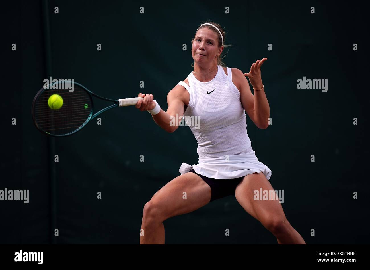 Hannah Klugman on day ten of the 2024 Wimbledon Championships at the ...