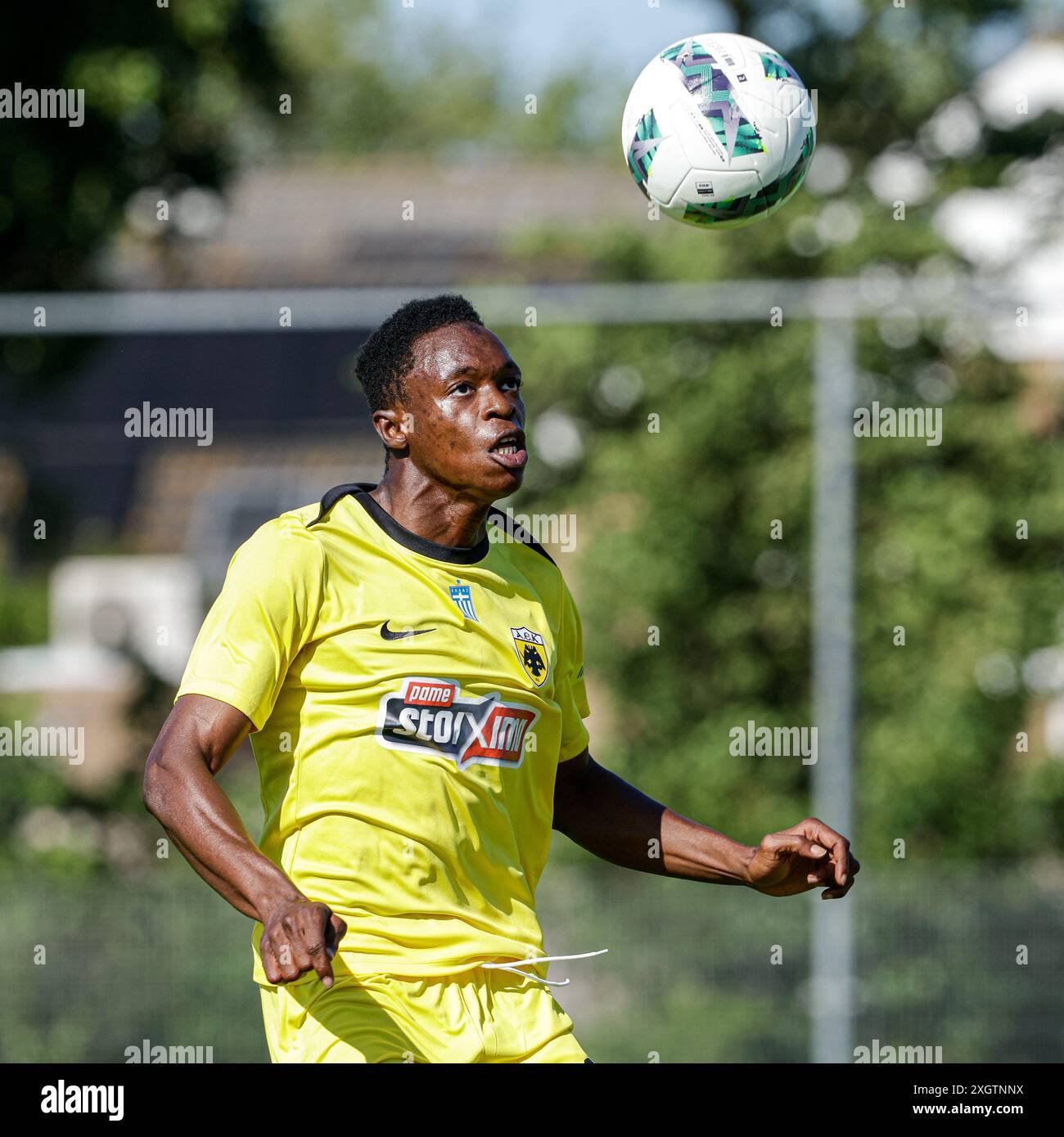 BURGH-HAAMSTEDE, NETHERLANDS - JULY 10: Hamed Fofana of AEK Athens FC ...