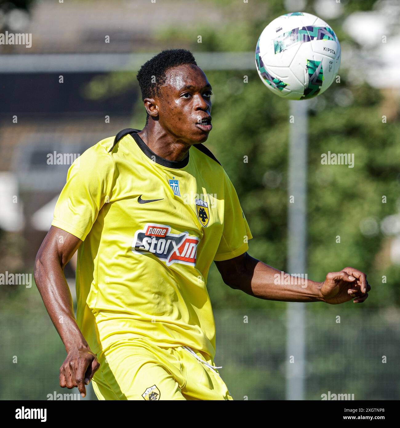 BURGH-HAAMSTEDE, NETHERLANDS - JULY 10: Hamed Fofana of AEK Athens FC ...