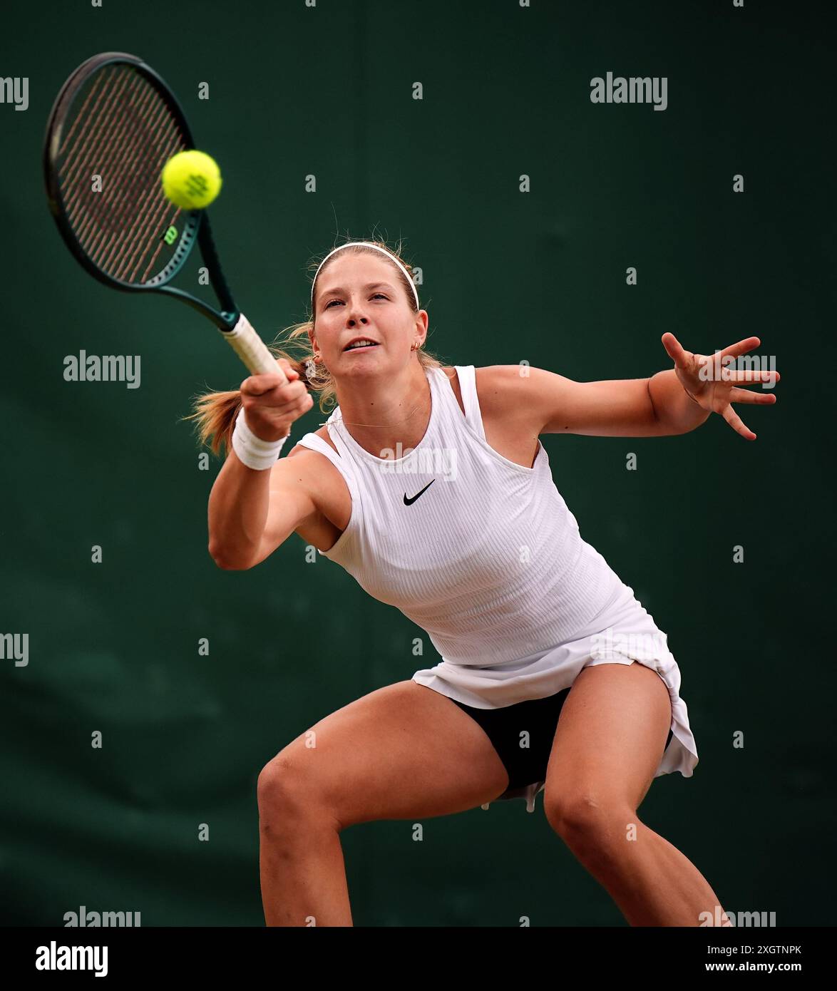 Hannah Klugman on day ten of the 2024 Wimbledon Championships at the ...