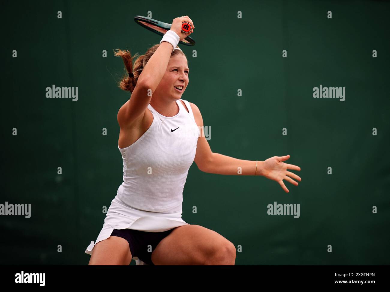 Hannah Klugman on day ten of the 2024 Wimbledon Championships at the ...