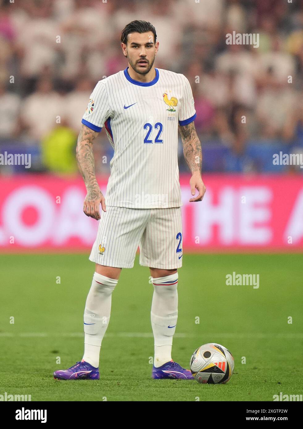 France's Theo Hernandez during the UEFA Euro 2024, semi-final match at ...