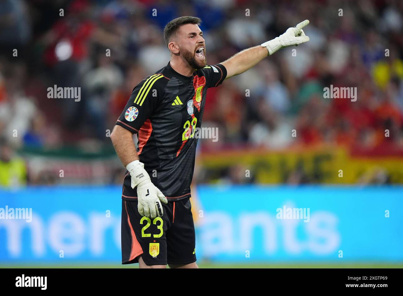 Spain goalkeeper Unai Simon during the UEFA Euro 2024, semi-final match ...