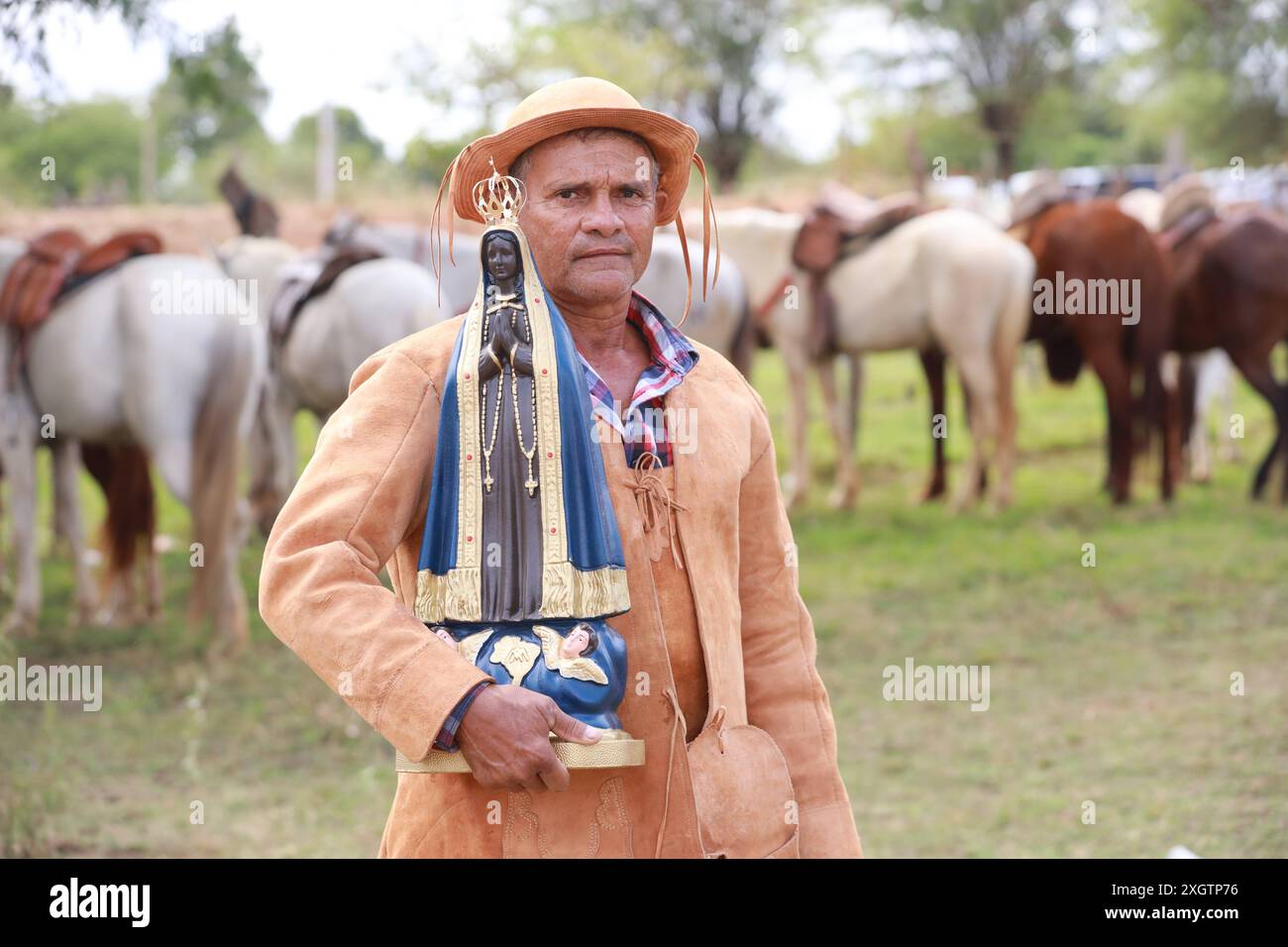 mass in honor of cowboys curaca, bahia, brazil - july 7, 2024 ...