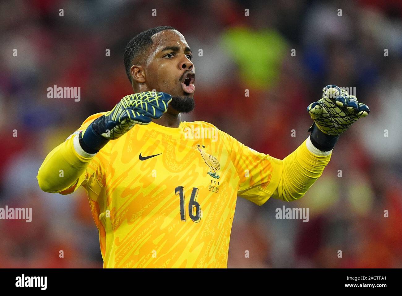 France goalkeeper Mike Maignan during the UEFA Euro 2024, semi-final ...