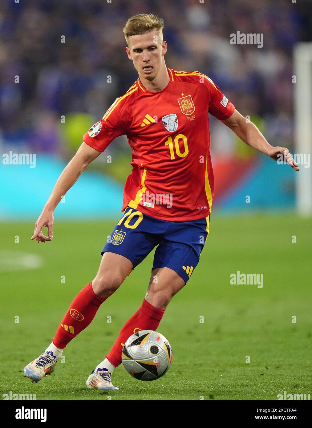 Spain's Dani Olmo during the UEFA Euro 2024, semi-final match at the ...