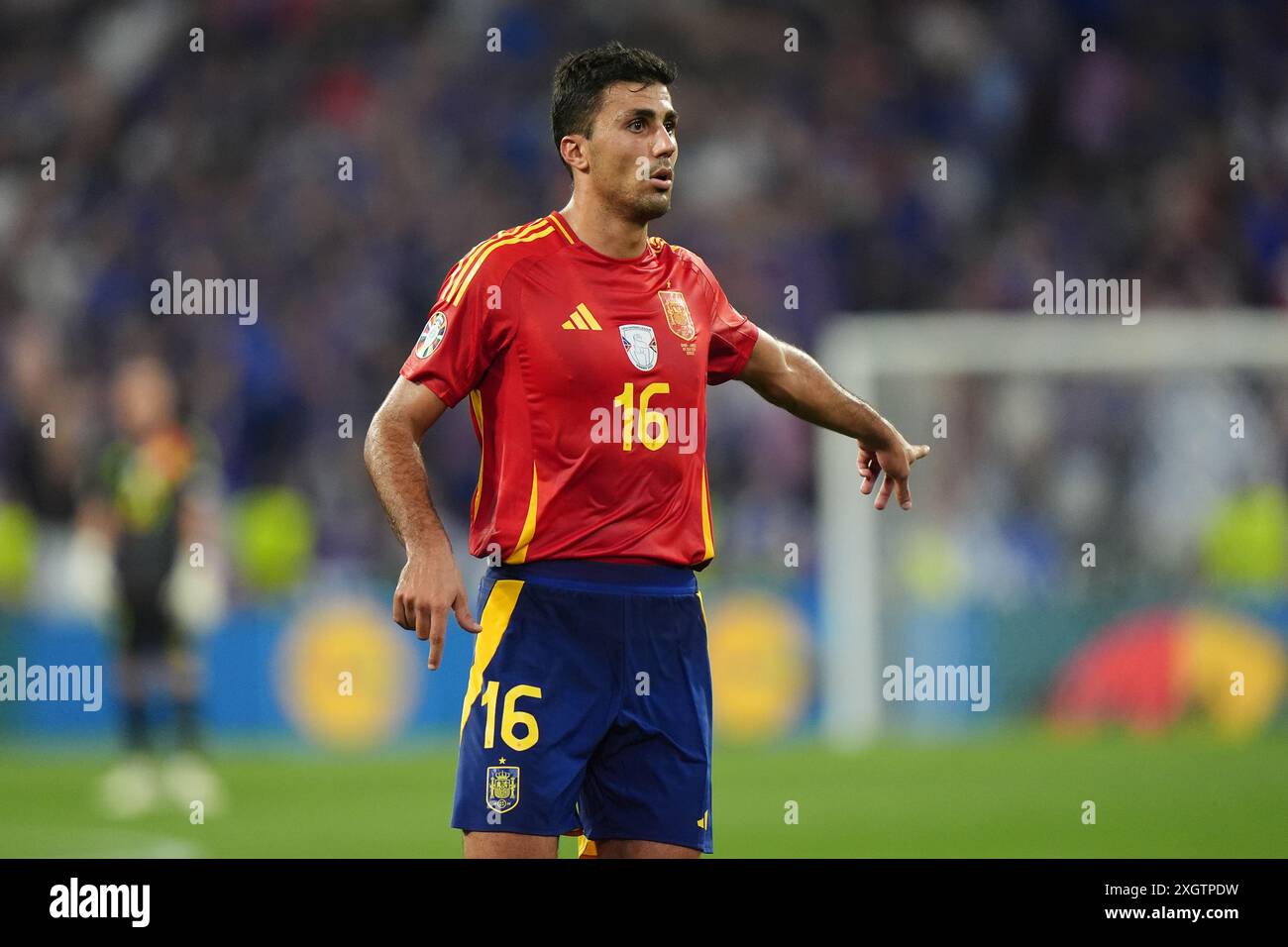 Spain's Rodri during the UEFA Euro 2024, semi-final match at the Munich ...