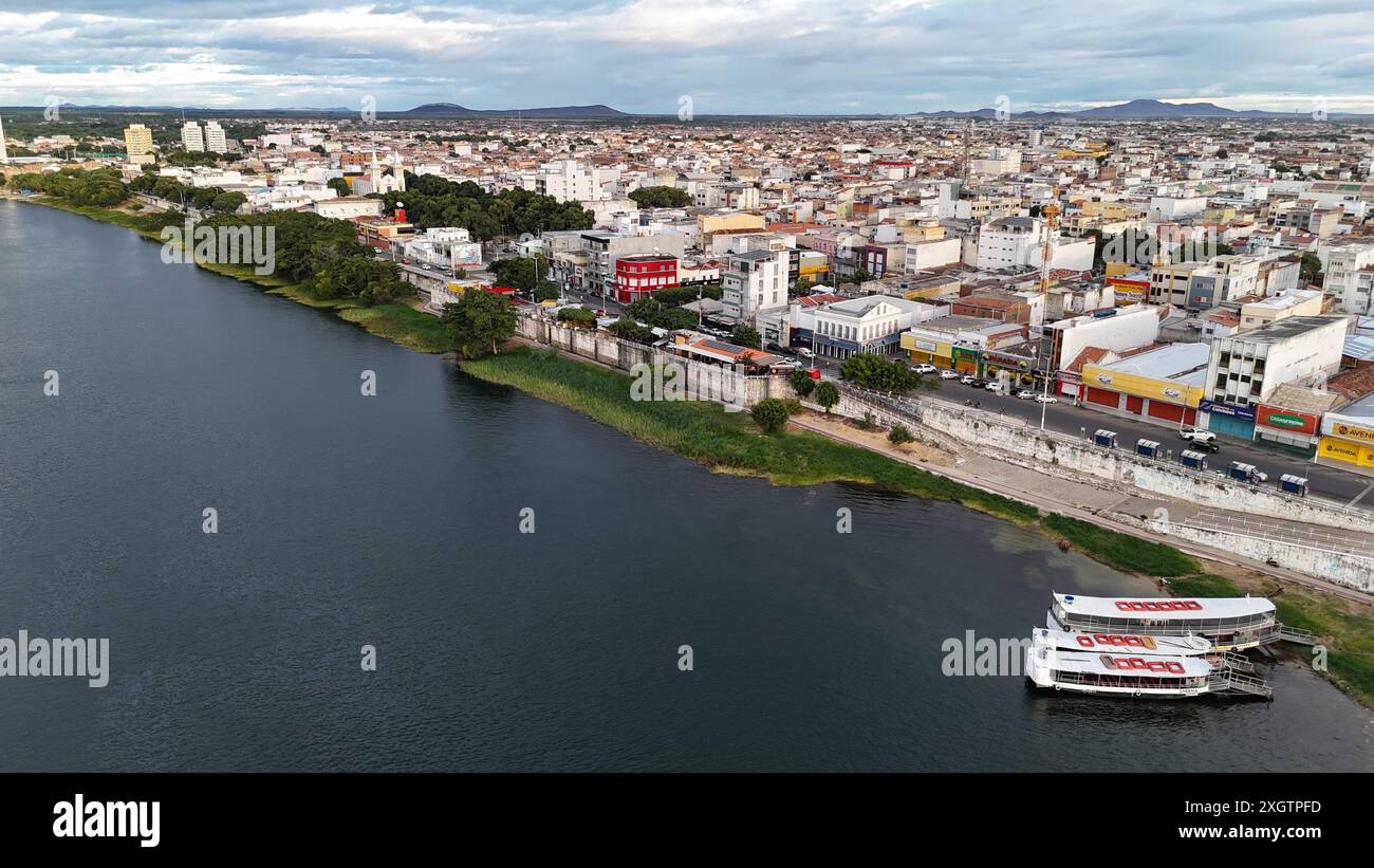 view of the Sao Francisco River juazeiro, bahia, brazil - july 6, 2024 ...