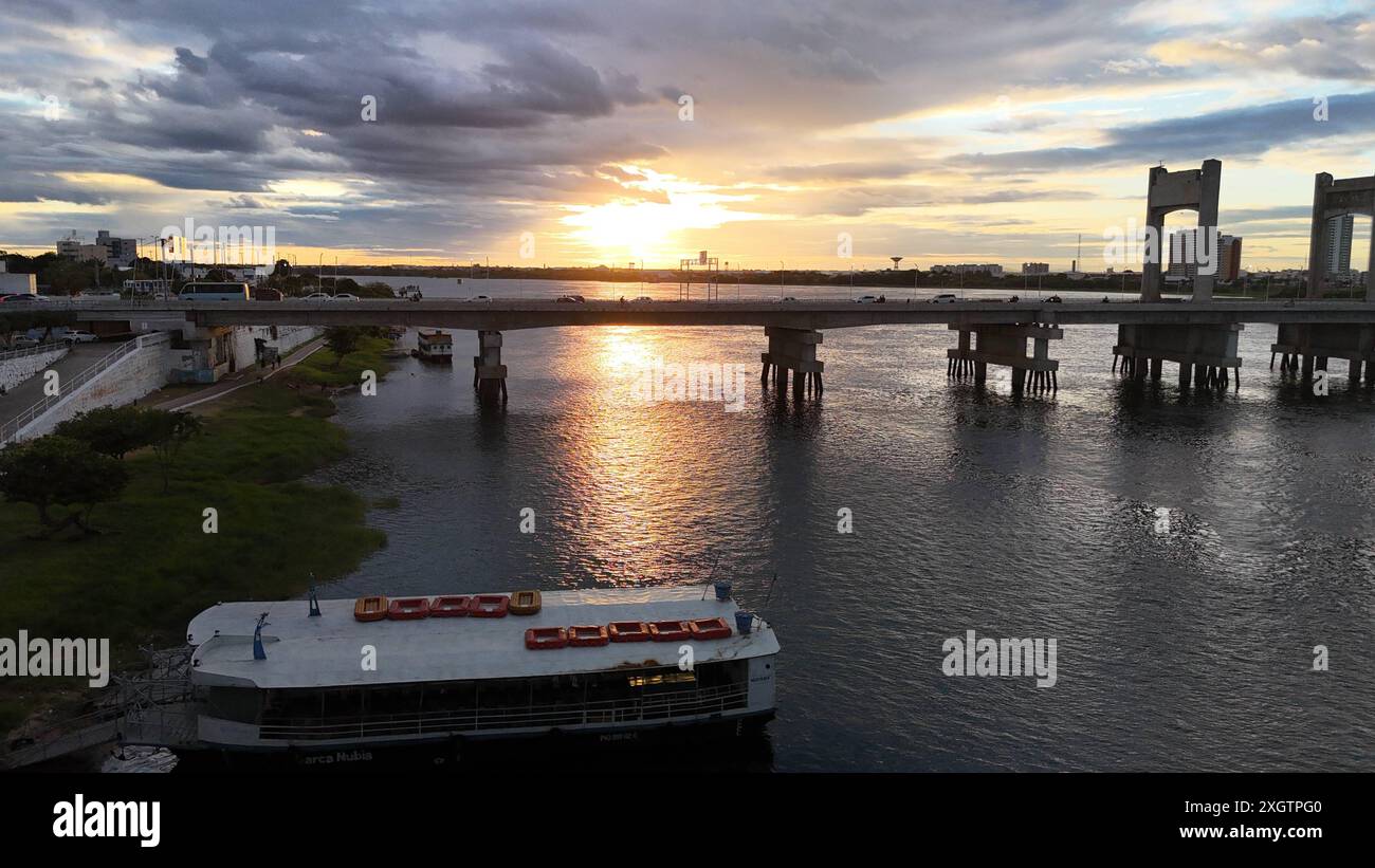 view of the Sao Francisco River juazeiro, bahia, brazil - july 6, 2024 ...