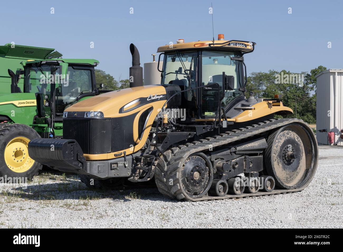 Atlanta - July 7, 2024: Challenger MT855C Farm Tractor. Challenger ...