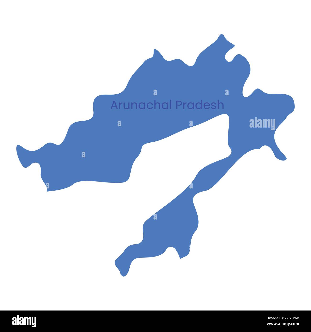 Arunachal Pradesh State Map Vector Icon. India Arunachal Pradesh Province State icon. Arunachal ...