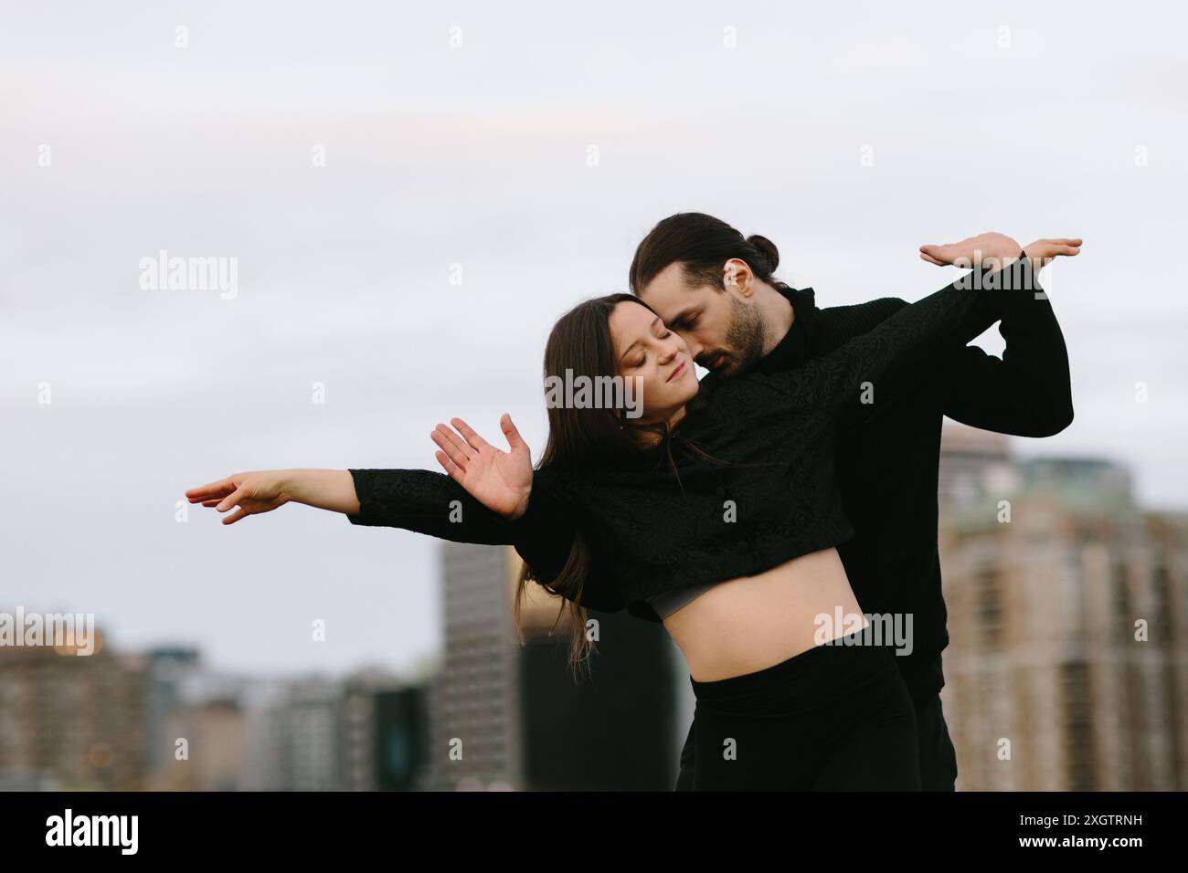 Intimate couple embracing closely tender hi-res stock photography and ...