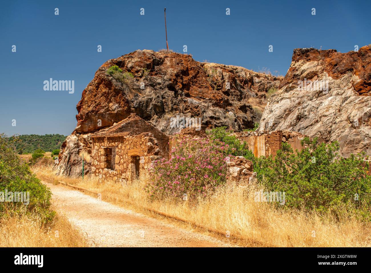 Abandoned mining installation at Cerro del Hierro in Sierra Norte ...