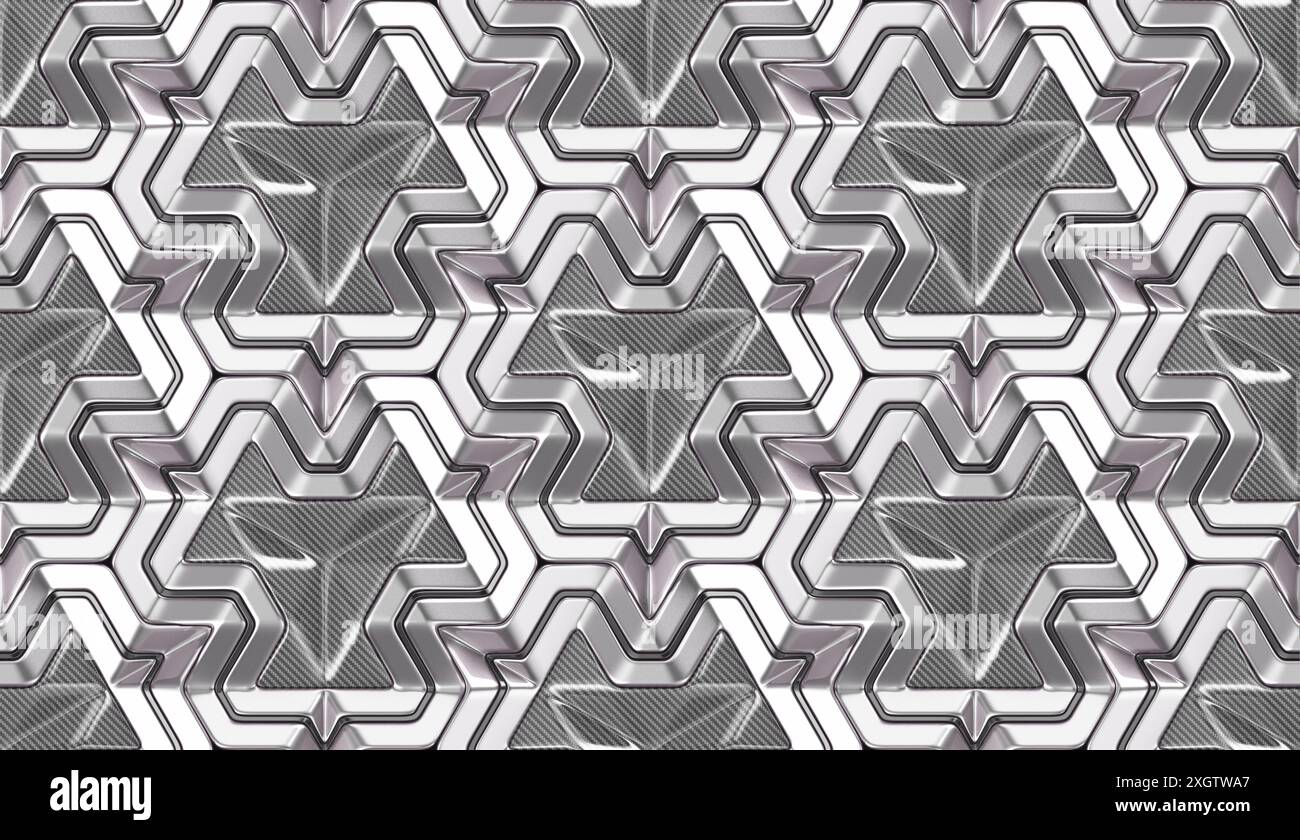 This image features a stunning 3D geometric pattern with an intricate ...