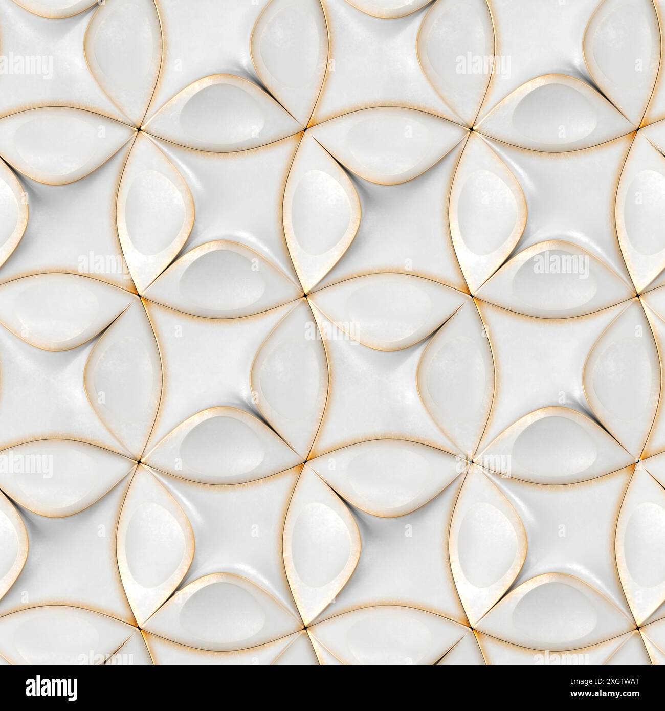 Seamless geometric pattern featuring white teardrop shapes ...