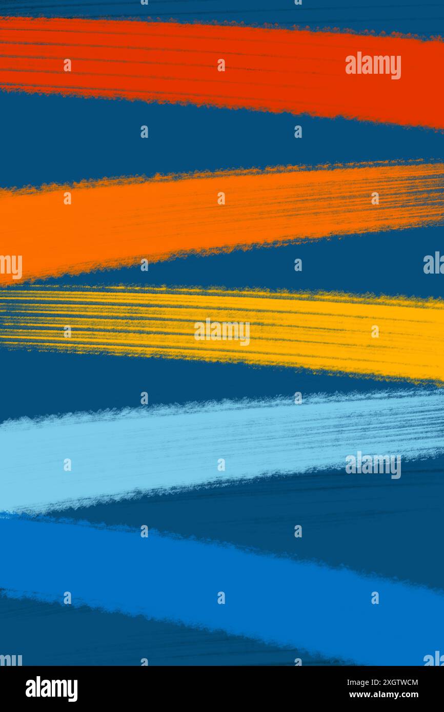 A illustration striking digital artwork featuring bold, horizontal ...