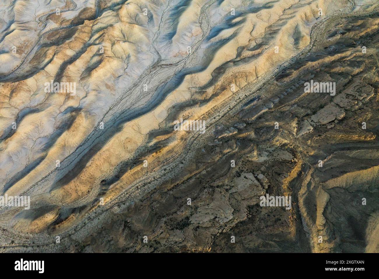 Aerial view of erosion patterns hi-res stock photography and images - Alamy