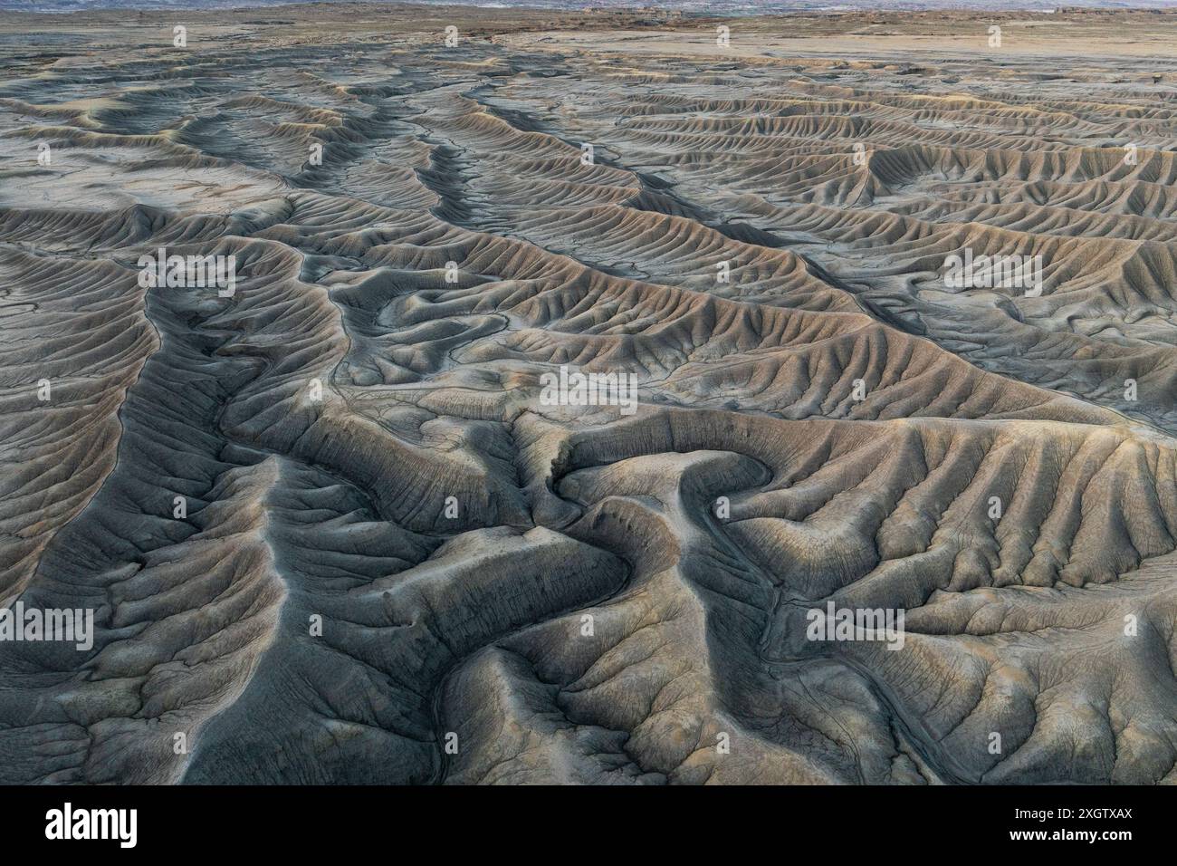 A stunning aerial photograph capturing the complex patterns and ...