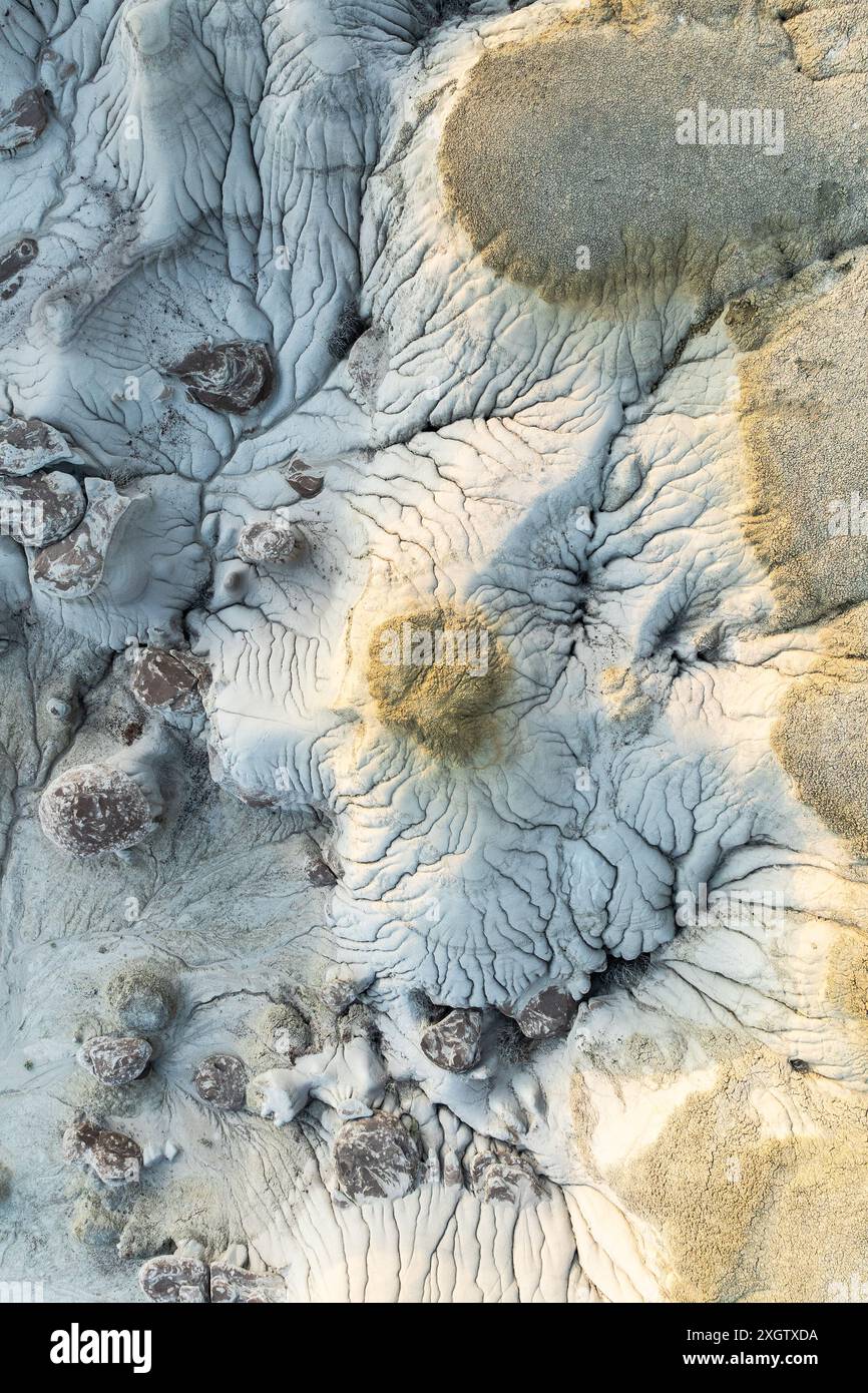 A mesmerizing aerial photograph showcases the intricate, natural ...