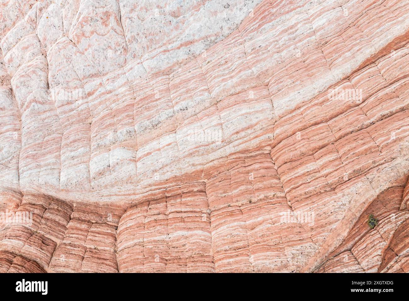 Close-up shot of the intricate and colorful layered rock formations at ...