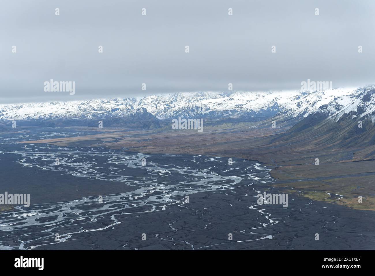 Aerial photograph capturing the breathtaking scenery of Iceland ...