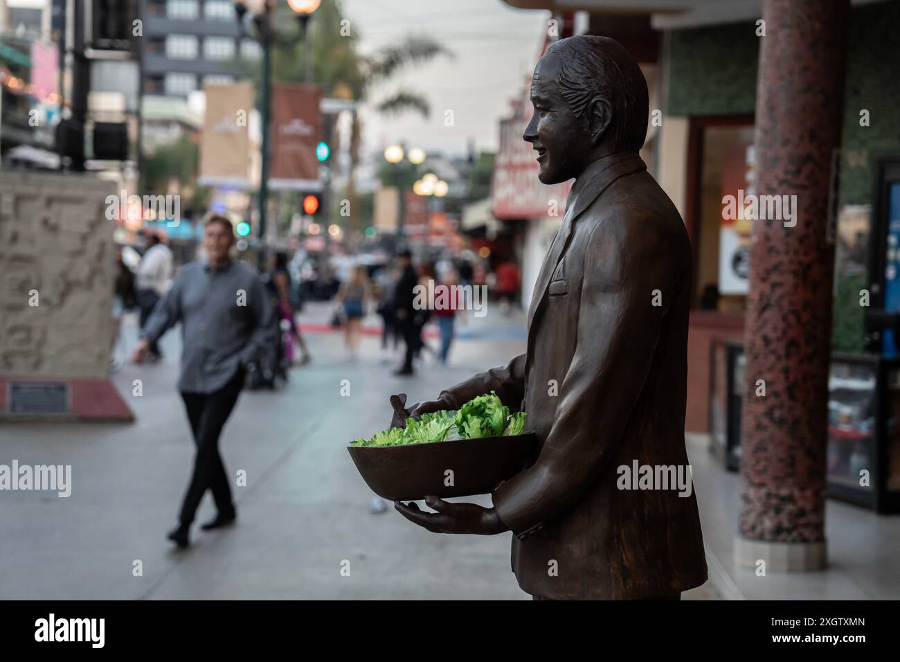 Tijuana, Mexico. 08th July, 2024. A newly unveiled bronze statue of the ...