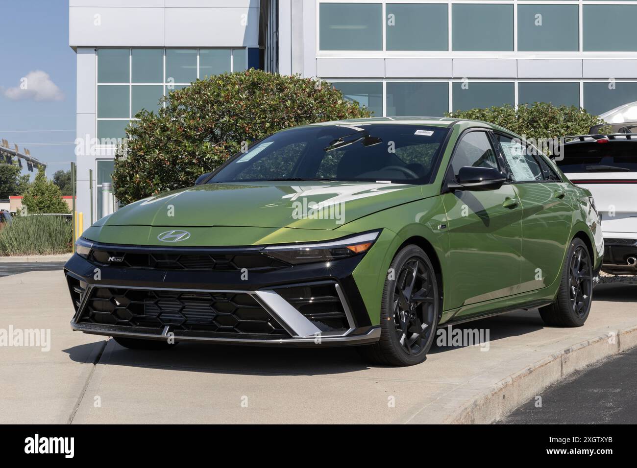 Noblesville - July 7, 2024: Hyundai Elantra N-Line display. Hyundai ...