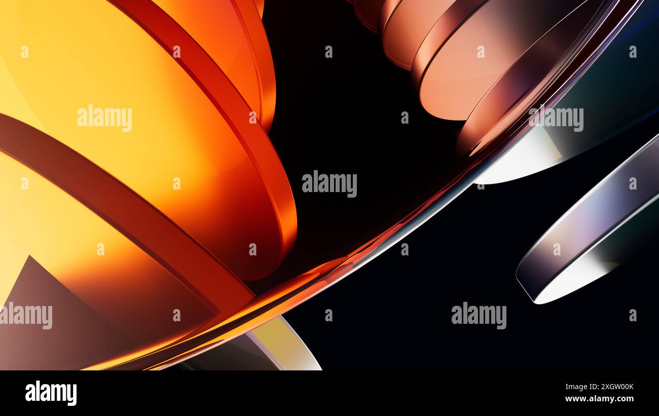 This image showcases a stunning 3D visualization featuring sleek glass ...