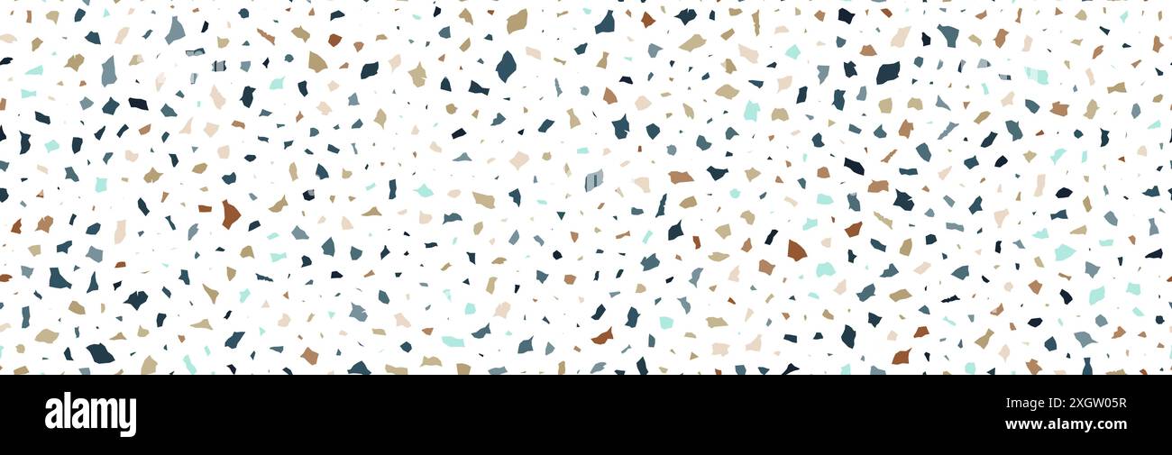 Terrazzo flooring seamless pattern. Vector realistic asphalt texture ...