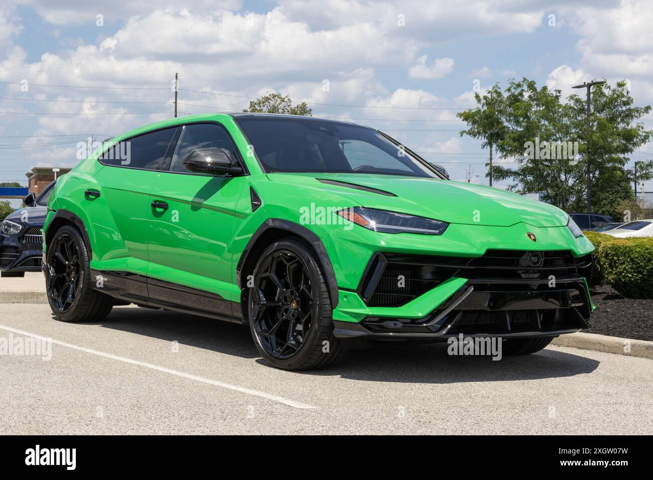 Indianapolis - July 7, 2024: Lamborghini Urus Performante display ...