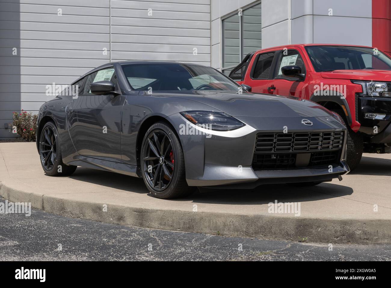 Fishers - July 7, 2024: Nissan Z Performance AT display. Nissan offers ...