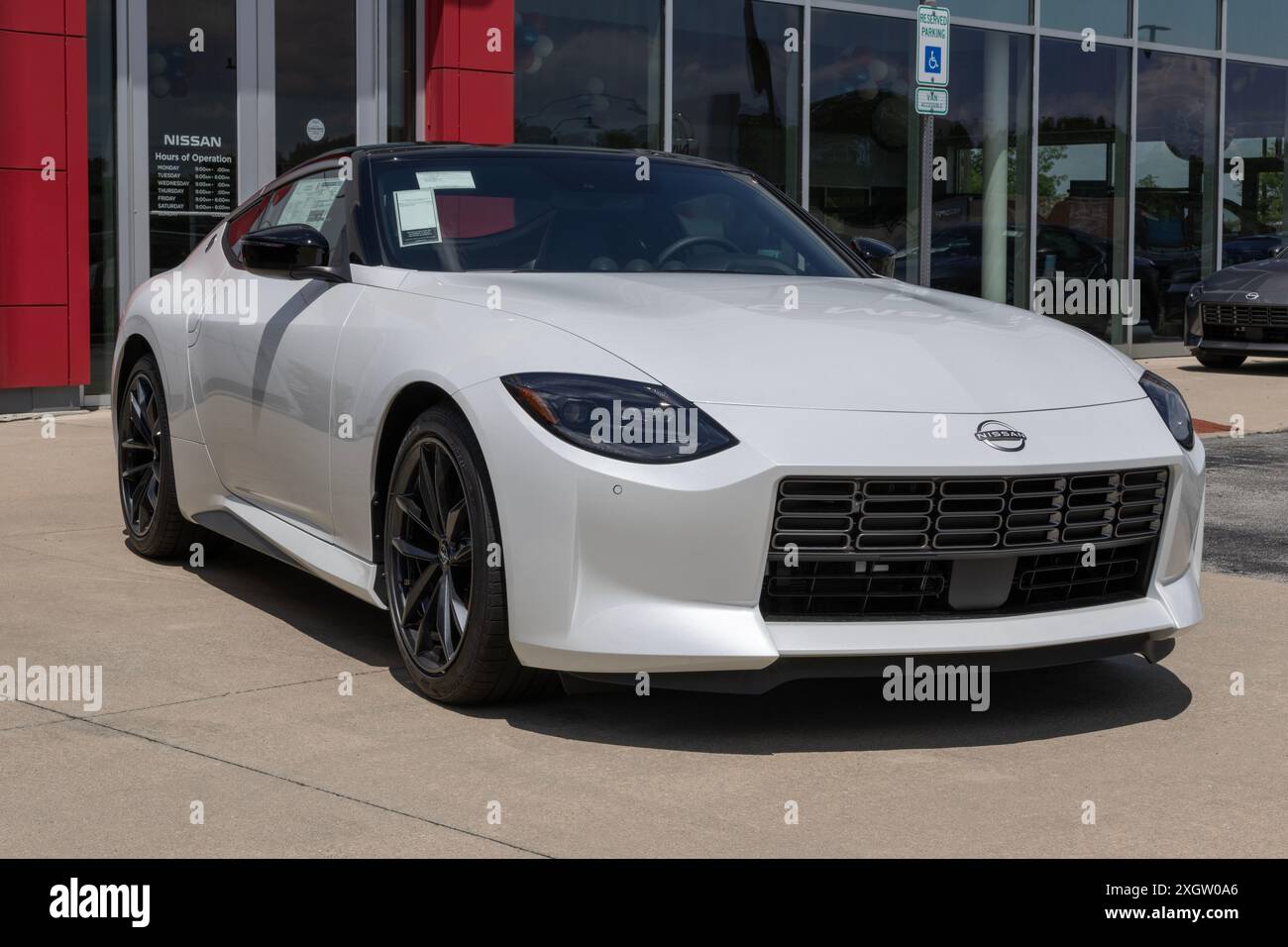 Fishers - July 7, 2024: Nissan Z Performance MT display. Nissan offers ...