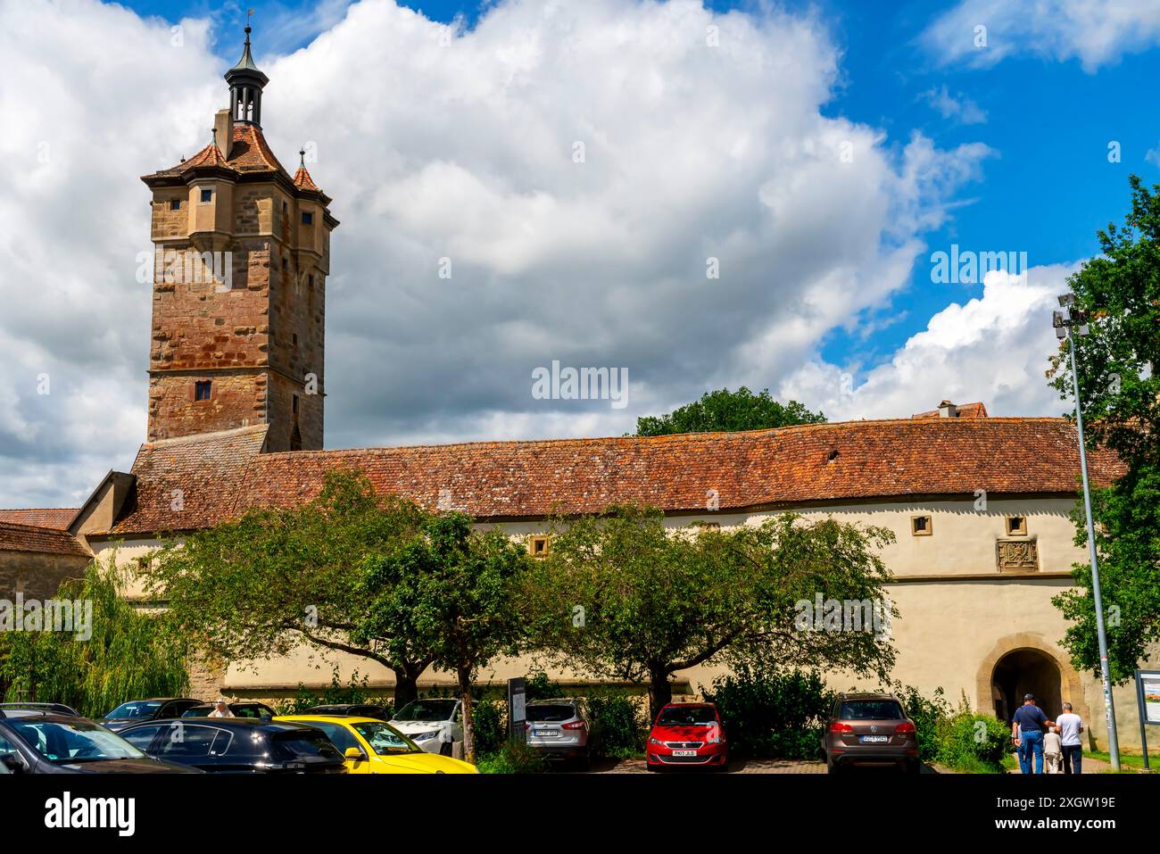 Klingentor tower, Blade gate in Rothenburg ob der Tauber, Bavaria ...