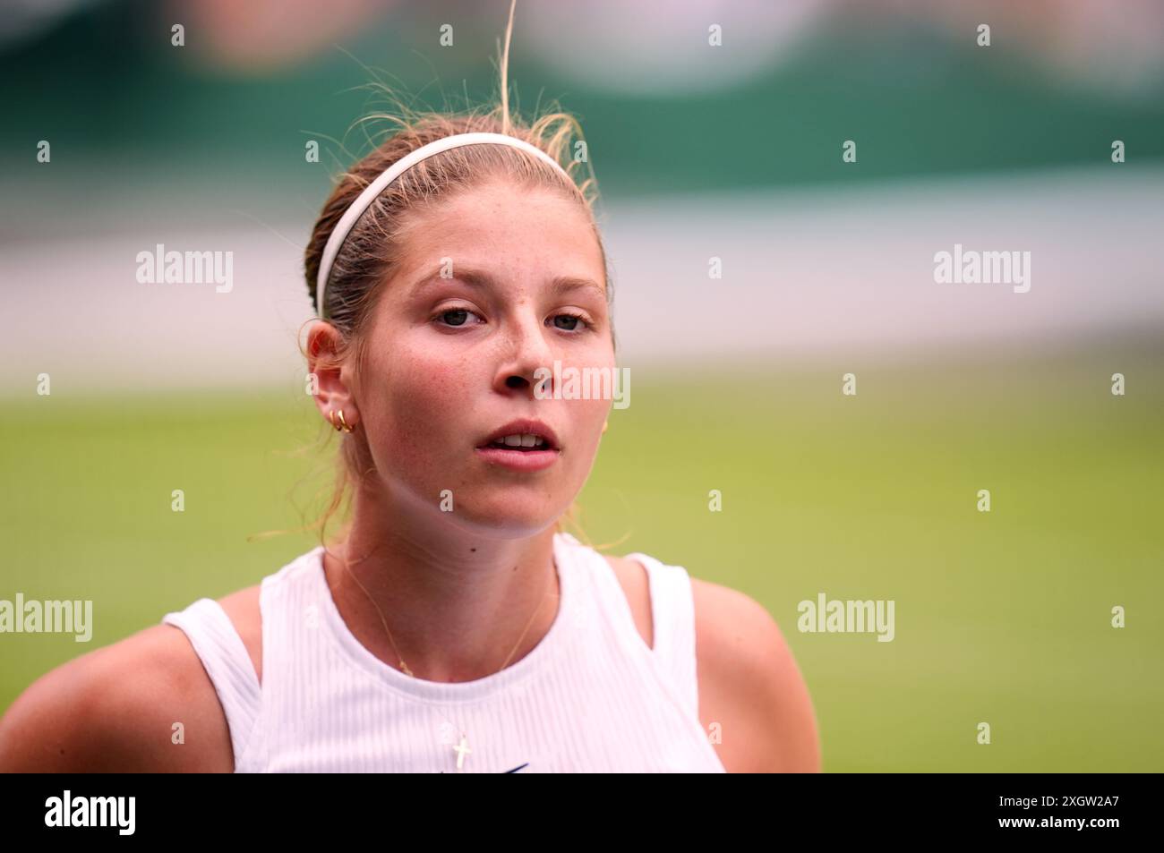 Hannah Klugman on day ten of the 2024 Wimbledon Championships at the ...
