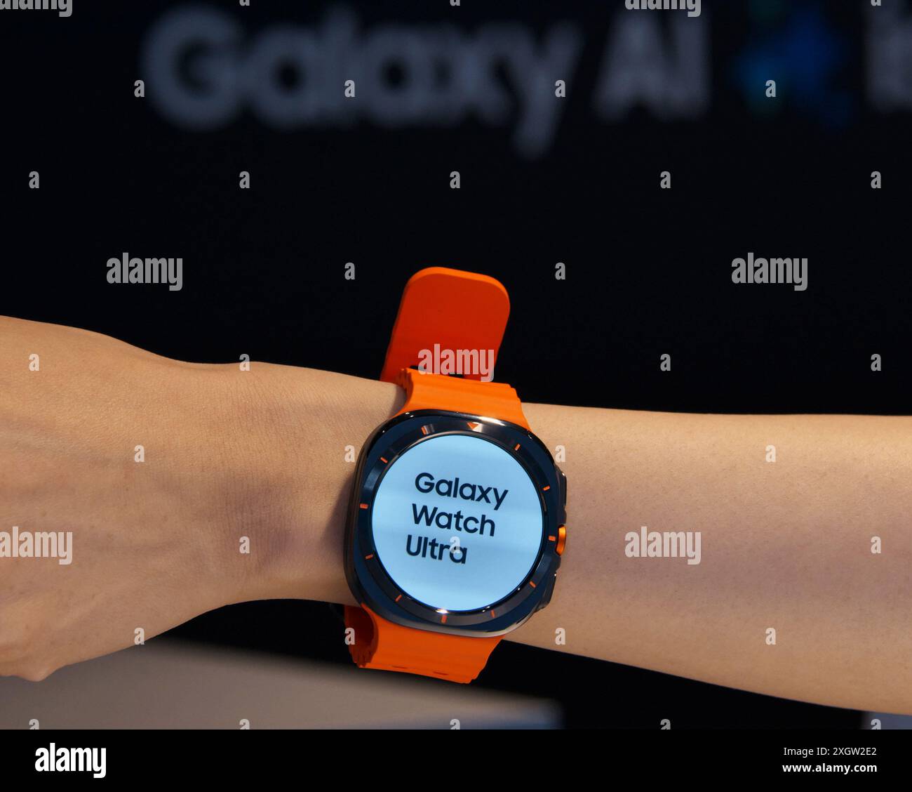 Tokyo, Japan. 10th July, 2024. Samsung new Galaxy Watch Ultra is ...