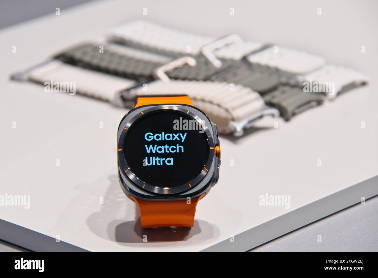 Tokyo, Japan. 10th July, 2024. Samsung new Galaxy Watch Ultra is ...