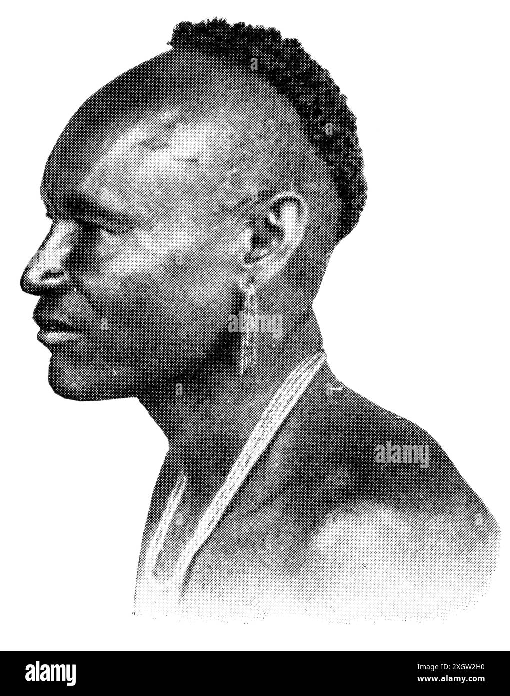 African peoples. Portrait of the Kamba or Akamba (Wakamba) people are a ...