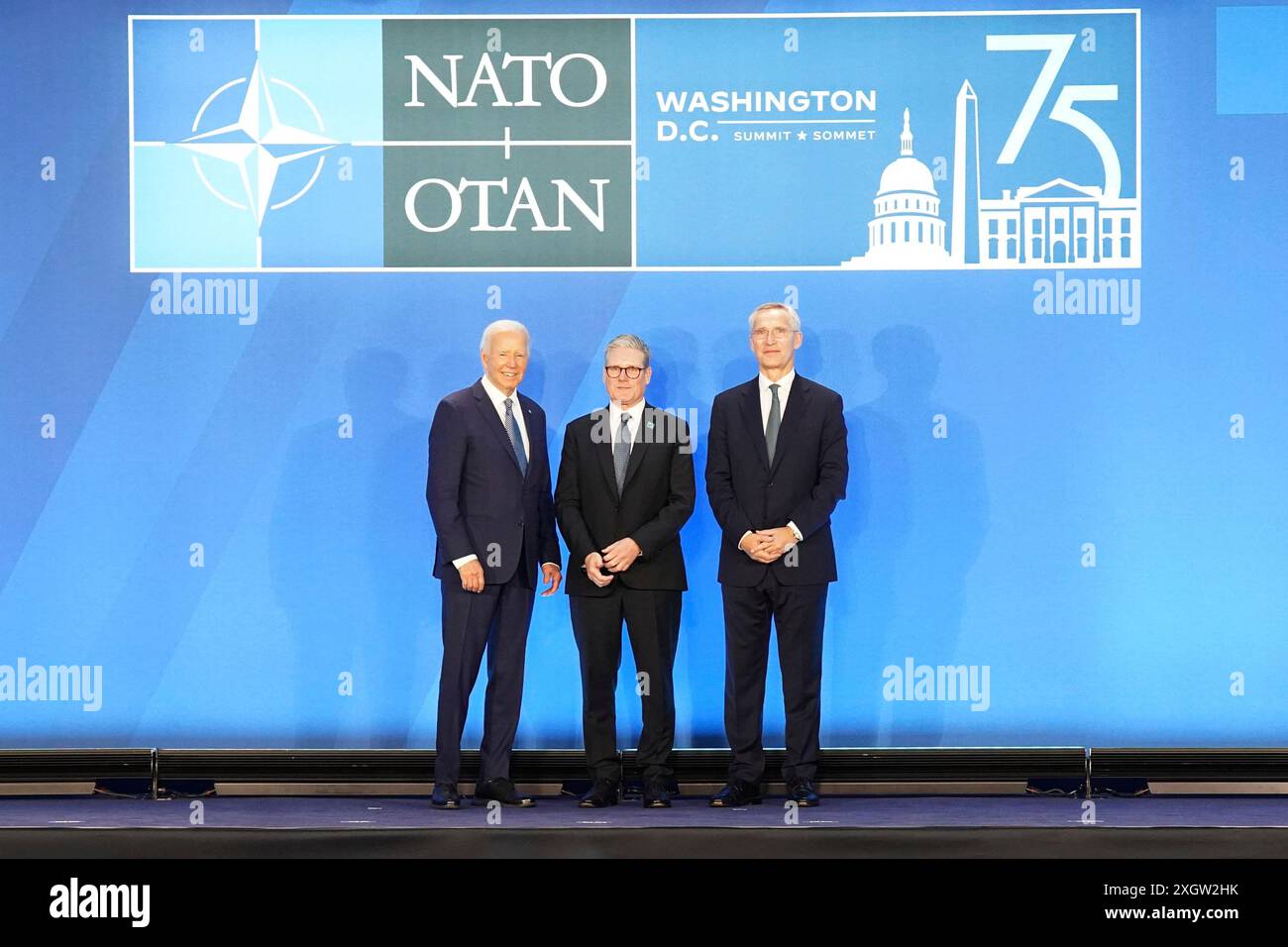 From left: U.S. President Joe Biden, Britain's Prime Minister Keir ...