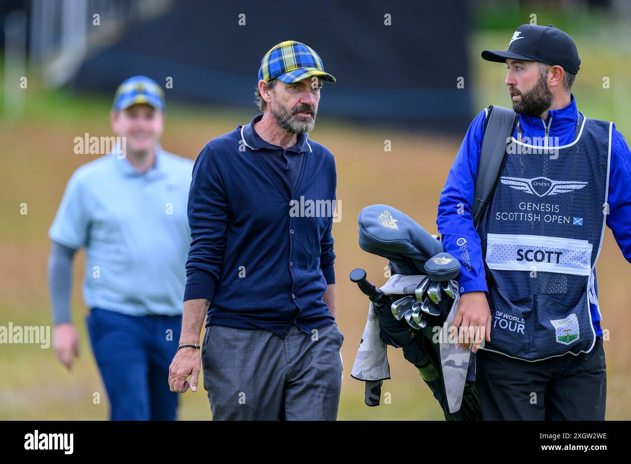 Dougray Scott (centre) during The Genesis Scottish Open Pro-Am at The ...