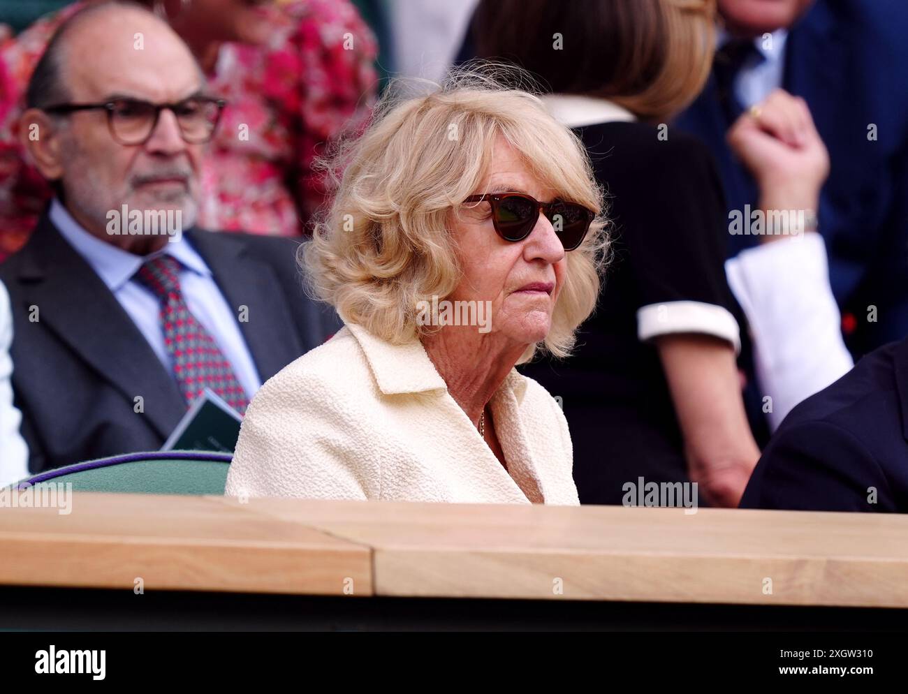 Annabel Elliot in the royal box on day ten of the 2024 Wimbledon ...