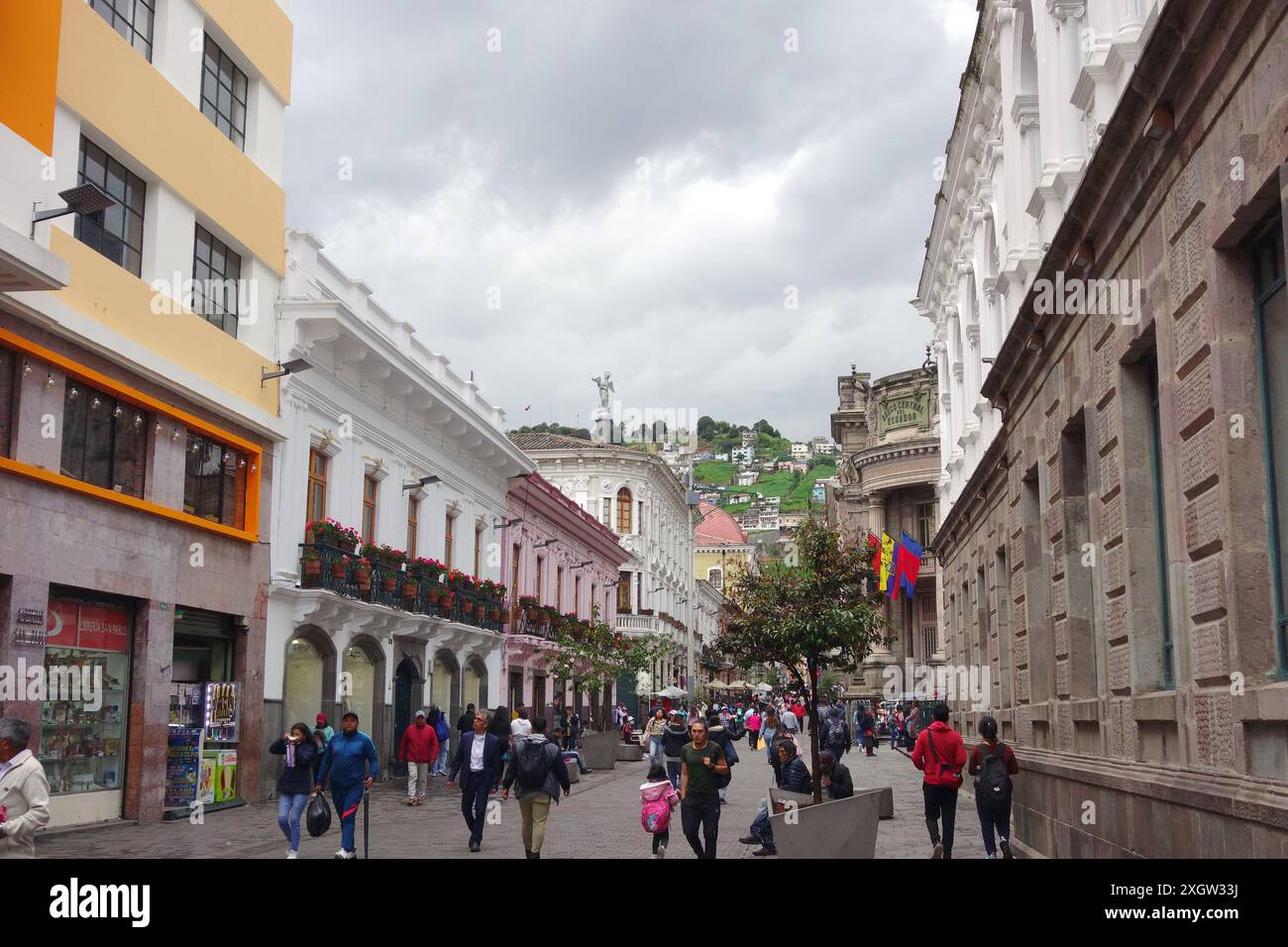 downtown, Quito, Ecuador, South America, UNESCO World Heritage Site ...