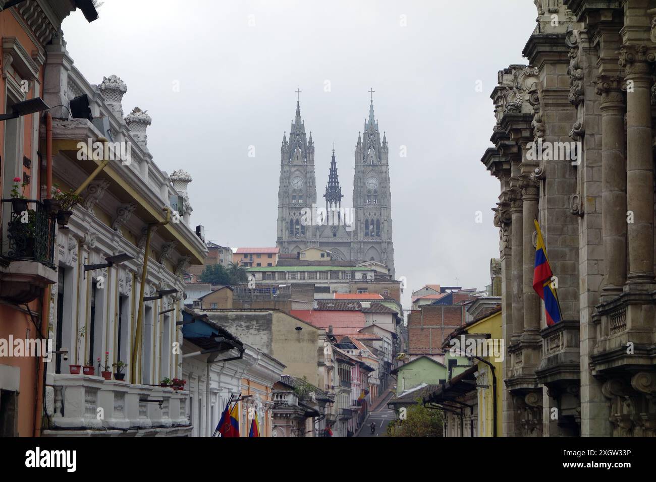 downtown, Quito, Ecuador, South America, UNESCO World Heritage Site ...