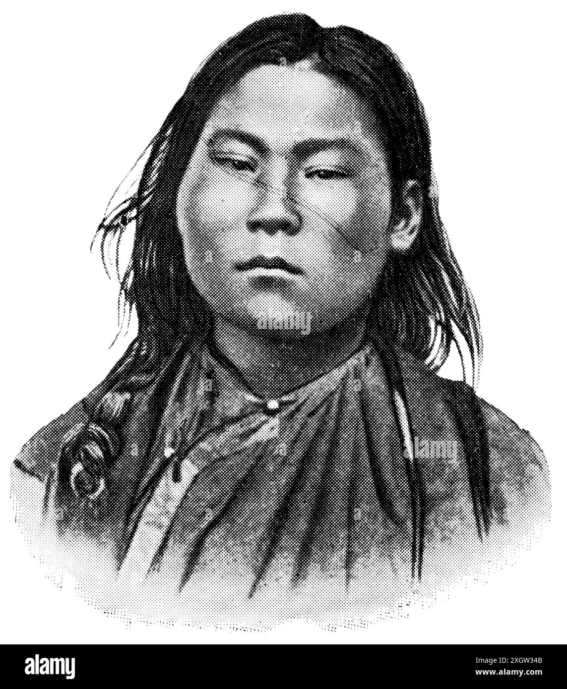 Asian peoples. Portrait of Nivkh woman, are an Indigenous ethnic group ...