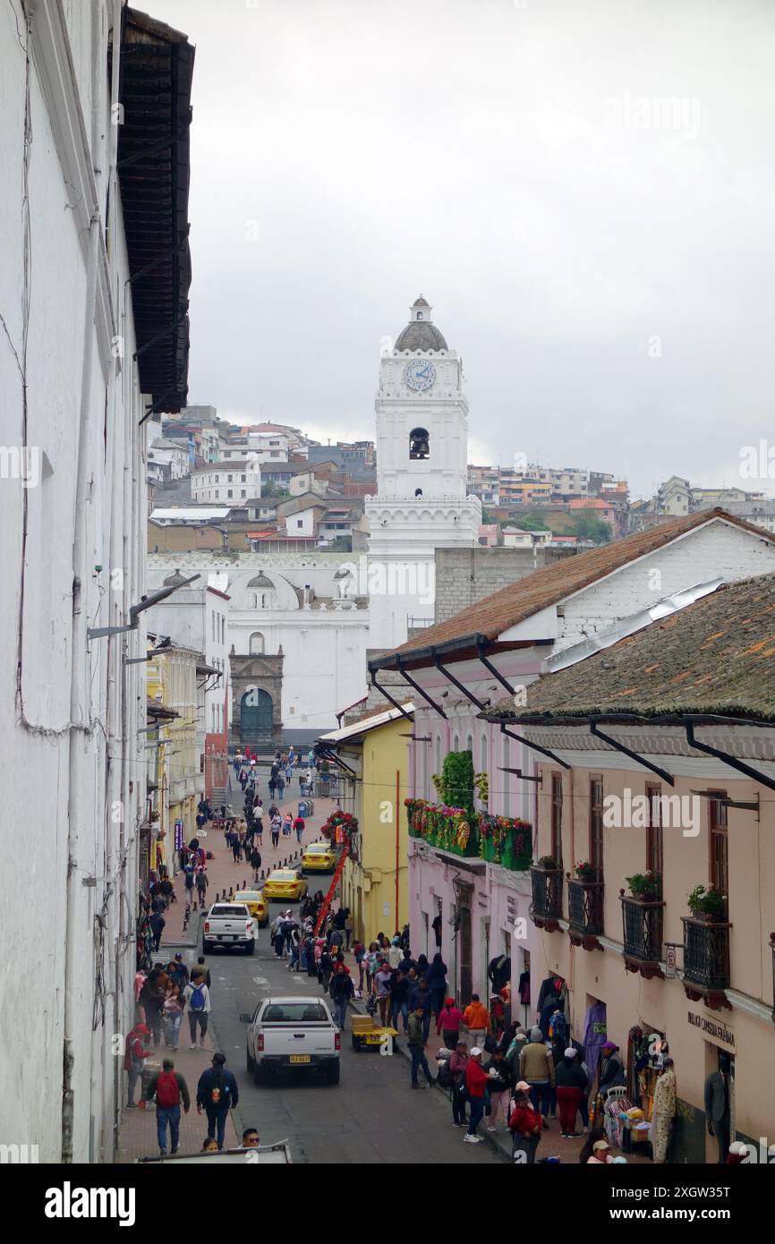 downtown, Quito, Ecuador, South America, UNESCO World Heritage Site ...